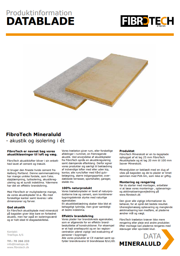 Find og læs alle datablade til vores produkter her - Fibrotech